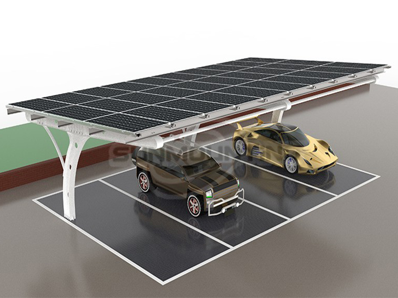 Wholesale Price Carport Solar Mount System Pv Parking Structure 3 car ...